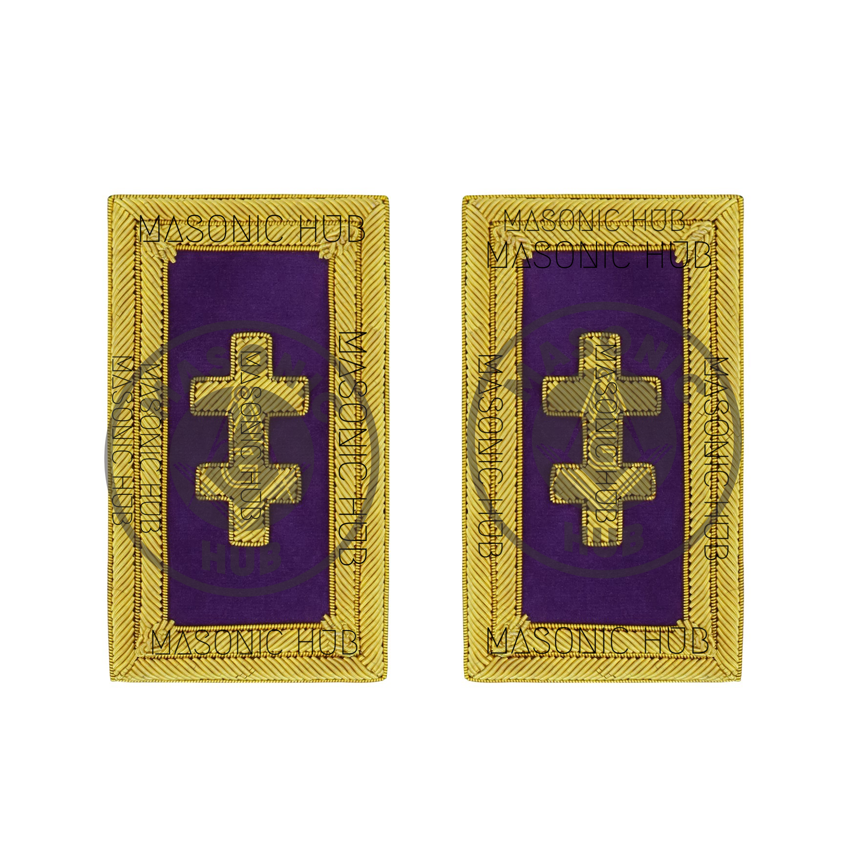 Officer of the Grand Encampment Shoulder Boards – Knights Templar Rega ...